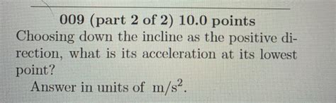 Solved 008 Part 1 Of 2 100 Points The Block Is Released