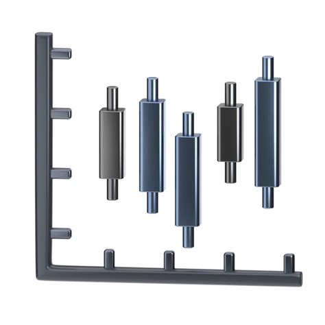 Premium Photo Rendering Blender 3d Icon Candle Chart