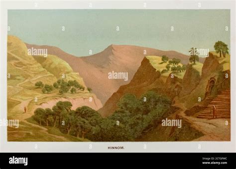 Coloured Illustration Of The Valley Of Hinnom [gehenna Or Gehinnom
