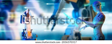 엔지니어링 스마트 공장 자동화 Ar 증강 스톡 일러스트 2036370317 Shutterstock