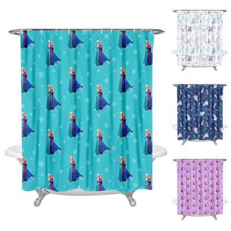 Frozen Shower Curtain Washable Curtains For Bathroom Easy Care Fabric