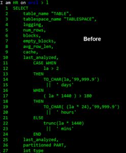 Sqlcl Setting Up The Formatter