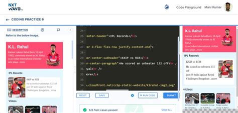 Mani Kumar Garapati On Linkedin Created Cricket Card Section Useing Html And Css Properties