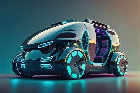 Electric Vehicle With Autonomous Driving Future Car Software