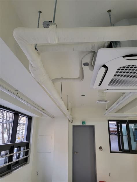 Lg 천장형 30평 에어컨 신규 설치 사례 [강동구 미용실] 냉·난방기 시스템 에어컨 전문 주 아이티글로벌 시공 사례