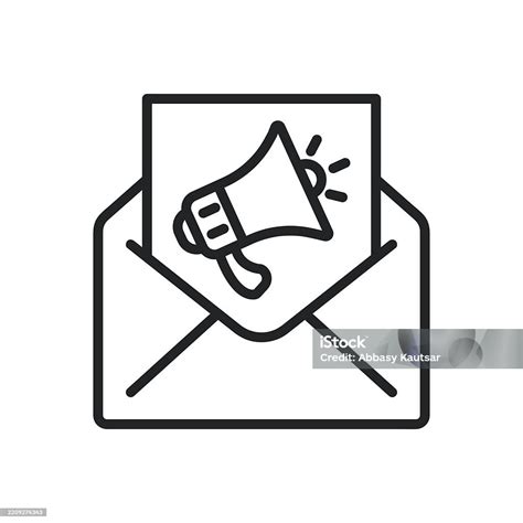 이메일 프로모션 얇은 선 아이콘 편집 가능한 획과 투명한 배경의 완벽한 픽셀 검색 엔진에 대한 스톡 벡터 아트 및 기타 이미지 검색 엔진 계획 고객 Istock