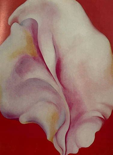Georgia Okeeffe Shell On Red 1931
