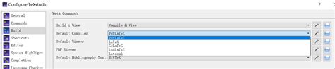 TeXstudio更改编译器从PdfLaTex到XeLaTex 程序员大本营