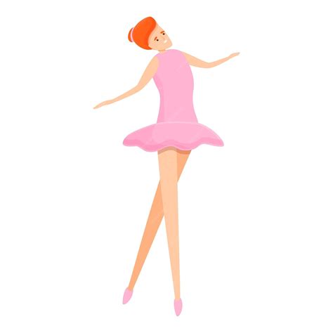 Premium Vector Ballerina Icon Cartoon Of Ballerina Vector Icon For