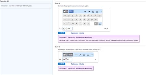 Solved An Airplane Propeller Is Rotating At 1990 Revmin