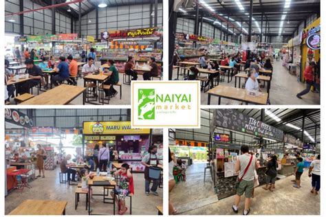 ตลาดนายใหญ่ เปิดขายทั้งวัน มีโซนนั่งทาน ตลาดเลียบคลองสอง คลองสามวา