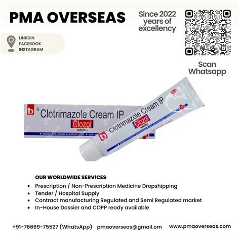 Clotrimazole Antifungal Cream 2 W W Packaging Size 20 Gm At 121