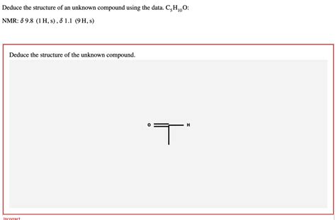 Solved Deduce The Structure Of An Unknown Compound Using The