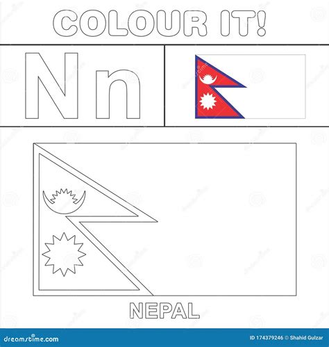 Nepal Flag Coloring Page Maldives Flag Coloring Page Printable