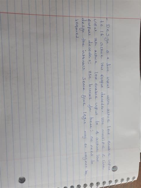 Solved Design A 4 Line Input With Actwe Low Enable Input