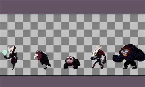 Mask Of Anansi Enemy Group Design R Aseprite