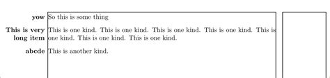 Horizontal Alignment How To Make A Keyword List With Enumitem With Labels Aligned Right In The