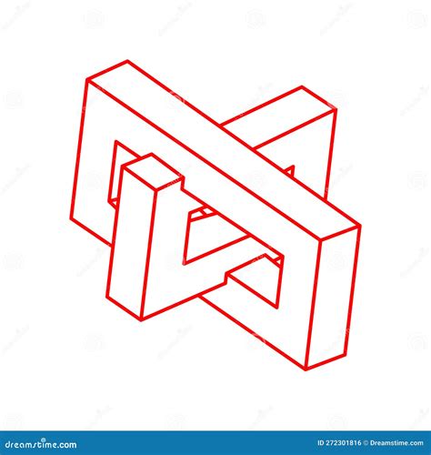 Impossible Optical Illusion Shapes Logo Optical Art Object Impossible Figures Line Art