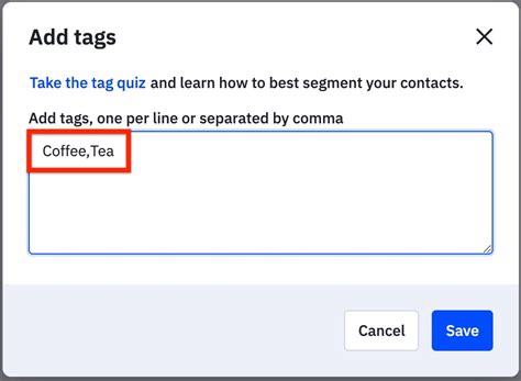 how to add multiple tags to your account activecampaign help center
