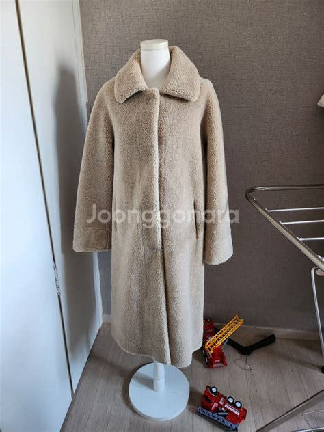 테디베어 에코퍼 롱코트 자켓코트 중고나라