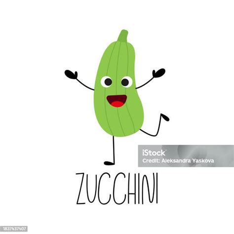 아이들을 위한 귀엽고 재미있는 호박 캐릭터 이름이 있는 손으로 그린 야채 카드입니다 벡터 일러스트 레이 션입니다 일러스트레이션에 대한 스톡 벡터 아트 및 기타 이미지