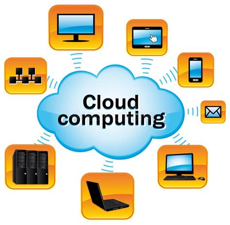 Cloud Computing Stock Vector Illustration Of Application 23152708