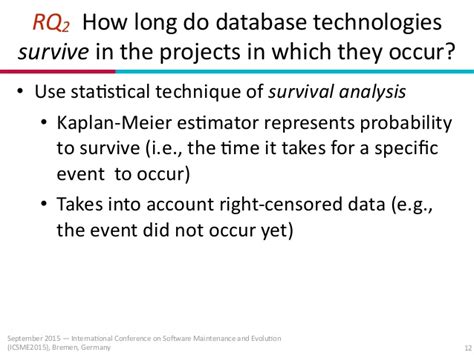 survival analysis of database technologies in open source java projec…