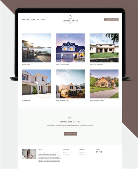 Real Estate Squarespace Template
