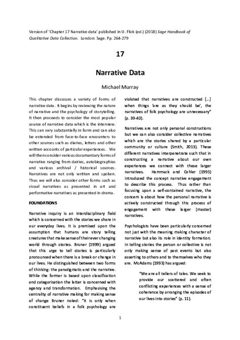 Pdf Narrative Data 2018