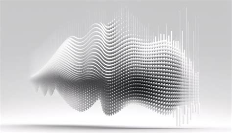 Sound Waves Dynamic Effect Illustration With Particle Wave Flow Ai