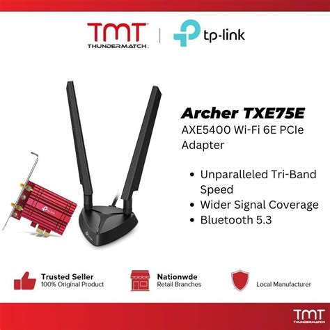 TP Link Archer TXE E AXE Tri Band Wi Fi E Bluetooth PCIe Adapter Years Warranty Lazada