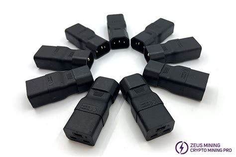 C14 To C19 Plug Adapter For Whatsminer Zeus Mining