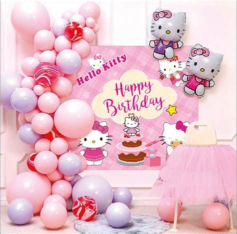 Hello Kitty Balloon Arch Balloon Decor