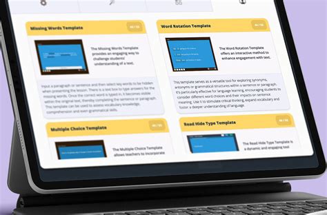 Introducing The Word Rotation Template