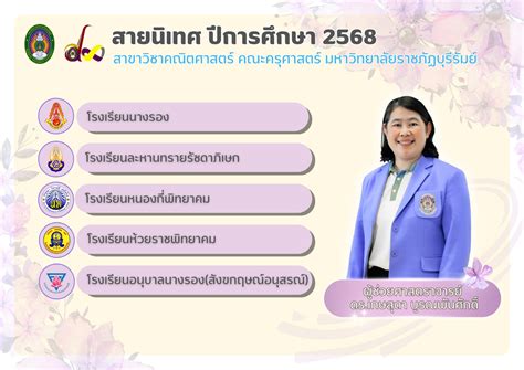 สาขาวิชาคณิตศาสตร์ คณะครุศาสตร์ มหาวิทยาลัยราชภัฏบุรีรัมย์ Added A New สาขาวิชาคณิตศาสตร์