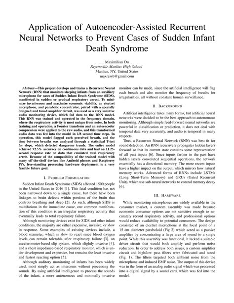 pdf application of autoencoder assisted recurrent neural networks to