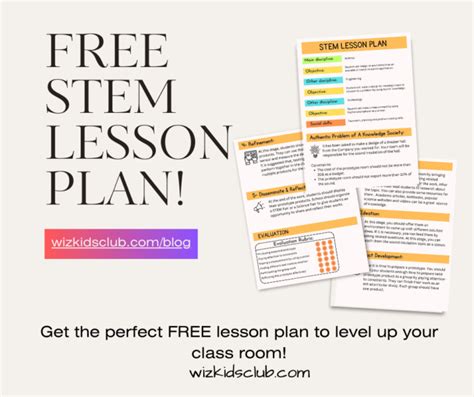 Free Stem Lesson Plan Download Now To Supercharge Your Teaching