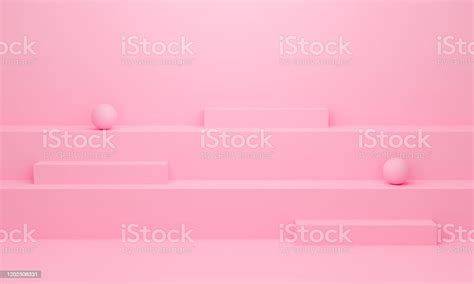 추상 기하학적 모양입니다 파스텔 색상의 계단 또는 계단 3d 핑크 연단 스탠드 배너 웹 사이트에 제품 프리젠 테이션을 표시하기