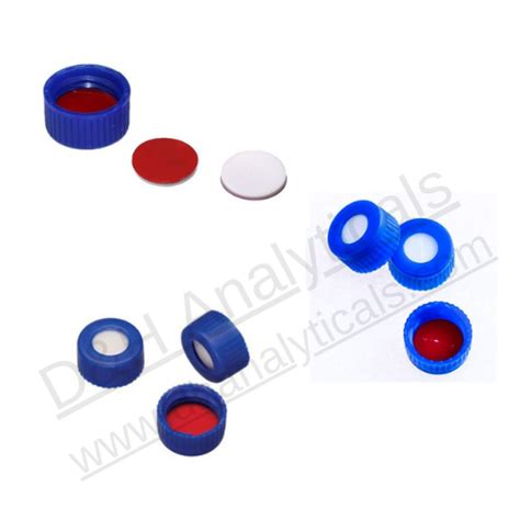 Standard Blue Hplc Vial Cap And Septa Size 9mm Round At ₹ 450 Pack In Vizianagaram