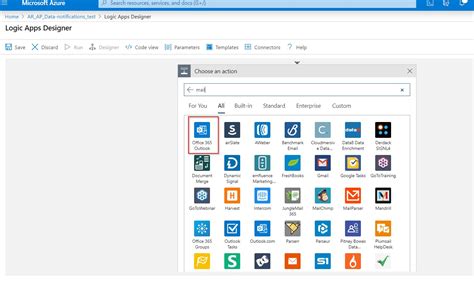Click On Office 365 Outlook And Select Send An Emailv2