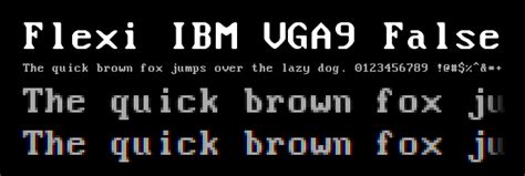 Flexi Ibm Vga Font A Scalable Take On Text Mode