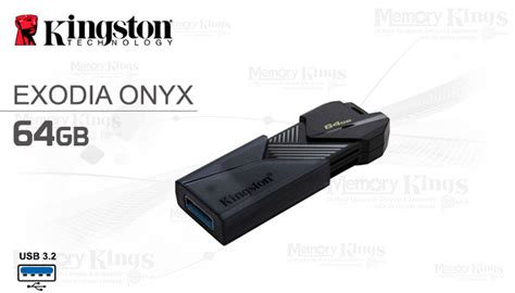 MEMORIA USB 64GB KINGSTON EXODIA ONYX Memory Kings Lo Mejor En