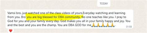 A Message From A 12 Years Experienced Dba These Things Highly Motivate Me And I Thrive To Give