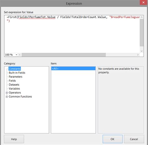 Reporting In SQL Server Using Calculated Expressions Within Reports