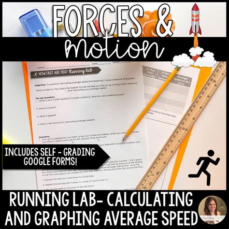 Calculating And Graphing Average Speed Running Lab Secondary Sparks