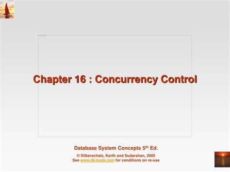 ppt chapter 16 concurrency control powerpoint presentation free