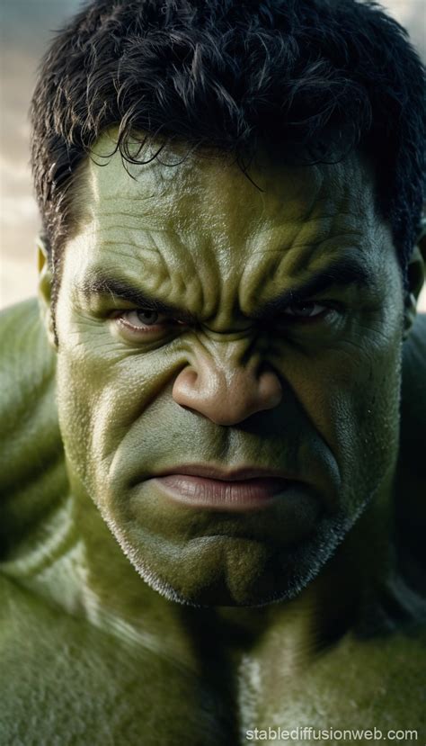 Hulk Portrait Stable Diffusion Online