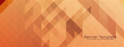 Free Vector Modern Decorative Triangular Mosaic Pattern Geometric Banner Design Vector