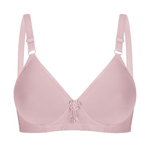 Munlar Wire Free Womens Bra Push Up Lightly Lined Pink Lift Bra Full