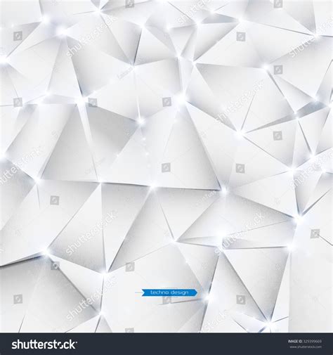 Abstract Geometric Polygonal Shape Futuristic Technology Stock Vector